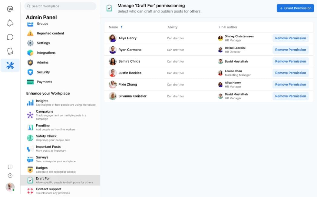 How To Use The New 'Draft For' Feature in Workplace from Meta: 5 Steps