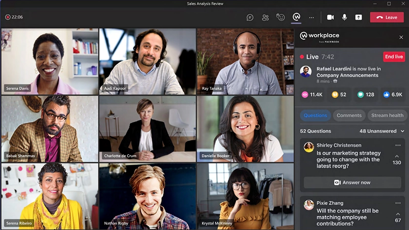 Going Live from Microsoft Teams using Workplace Live